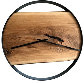 KULHÁNEK Nástěnné dubové hodiny Průměr (cm): Ø 50 cm