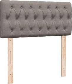 Box spring postel s matrací taupe 100 x 200 cm textil 3286990
