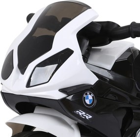 HOMCOM BMW S1000RR licenční dětská elektrická motorka dětské vozidlo s baterií, tříkolka, ocel, černá, 66x37x44 cm| Aosom
