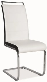 Jídelní čalouněná židle H-441 bílá/černá