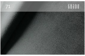 Třímístná pohovka esme 214 cm samet tmavě šedá MUZZA