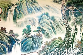 Samolepící tapeta čínská krajinomalba - 225x270