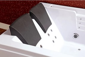 Terra Hydromasážní vířivá vana Fenix 606BH 180x120 s ohřevem vody, levá
