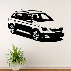 Škoda Fabia kombi - vinylová samolepka na zeď 100x60cm