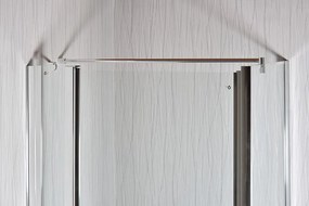 ARTTEC Sprchový kout rohový jednokřídlý MOON D 13 čiré sklo 96 - 101 x 76,5 - 78 x 195 cm