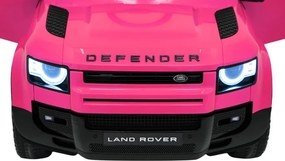 Elektrické autíčko Land Rover Defender růžové