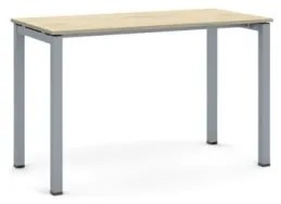 Stůl PRIMO SQUARE se šedostříbrnou podnoží 1200 x 600 x 750 mm, dub přírodní