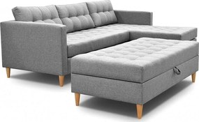 Casarredo - Komfort nábytek Rohová sedačka a taburet FELICIA výběr látek SK1 | potah: rino 32
