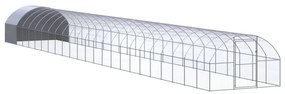 Venkovní klec pro kuřata 3 x 24 x 2 m pozinkovaná ocel 3095480