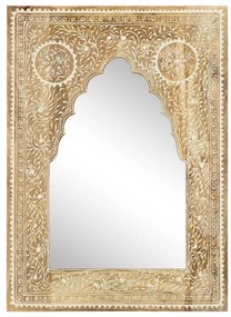Ručně malované zrcadlo 40 x 55 cm masivní mangovníkové dřevo - Default Title