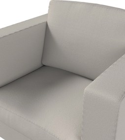 Potah na křesko IKEA Karlanda, krátký barva béžová látka pletený vzor