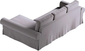 Potah na pohovku IKEA Backabro rozkládací se šezlongem barva hnědá látka sametová
