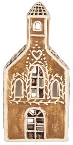 Perníková chaloupka na čajovou svíčku Gingerbread Cott - 8*7*17 cm
