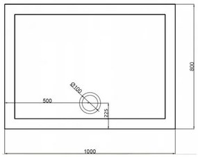 BPS-koupelny Obdélníkový sprchový kout HYD-OK12B 100x80 černý/transparent + vanička HYD-OSV-ST03A černá