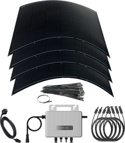 Vale Gmbh Balkonová elektrárna s flexibilními solárními moduly Ecoflow 900 Wp / 800 W