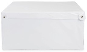 Skládací úložná krabice s víkem Compactor SMART 4, bílá PVC - 50 x 40 x 25 cm