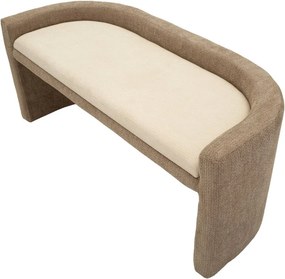 Hnědá/béžová lavice Nordic Style – Mauro Ferretti