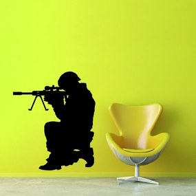 Samolepka na zeď - Sniper (60x50 cm) - PopyDesign