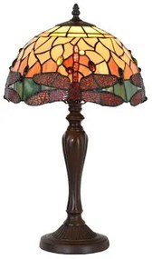 Stolní lampa Tiffany DRAGONFLY Clayre &amp; Eef 5LL-9347