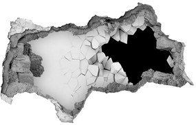 Wallmuralia Díra 3D fototapeta nálepka Díra ve stěně 95x73 cm