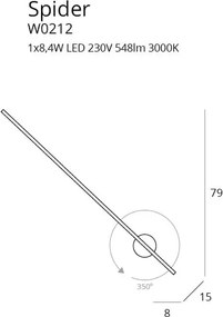 Nepřímé LED osvětlení MAXlight SPIDER W0212