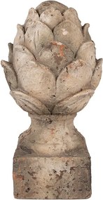 Béžovo-hnědá antik dekorace busta šiška - Ø 19*35 cm