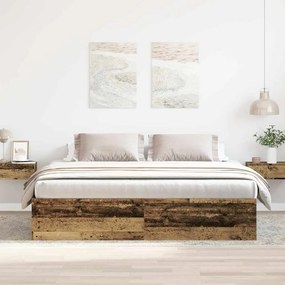 Rám postele bez matrace Staré dřevo 180x200cm Technické dřevo 3328861