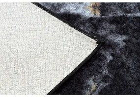 Dywany Luszczow Dětský kusový koberec MIRO 51278.809 pratelný  Mramor, řecký protiskluz, černý / zlatý Rozměr koberce: 140 x 190 cm