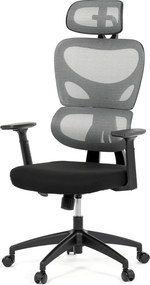 Ergonomická kancelářská židle LEXON - šedá síťovina