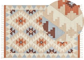 Bavlněný kelimový koberec 160 x 230 cm vícebarevný DILIJAN Beliani