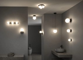 Paulmann 71071 Gove, koupelnové stropní svítidlo LED 5W 3000K, černá, průměr 12cm, IP44