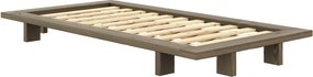 Hnědá jednolůžková postel z borovicového dřeva s roštem 90x200 cm Japan – Karup Design