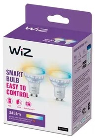 SADA 2x LED Stmívatelná žárovka PAR16 GU10/4,7W/230V 2700-6500K CRI 90 Wi-Fi-WiZ