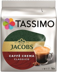 Kávové kapsle tassimo kapsle jacobs café crema 16 nápojů
