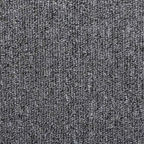 Schodové rohože 15 ks 65 x 21 x 4 cm tmavě šedé s obdélníkovým okrajem 134568