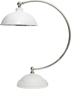 Stolní lampa THELMA 55 cm, bílo-stříbrná