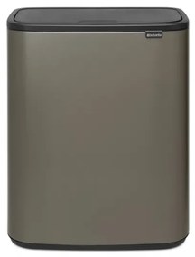 Brabantia BO TOUCH BIN Dotykový odpadkový koš 2x30 l - platinová