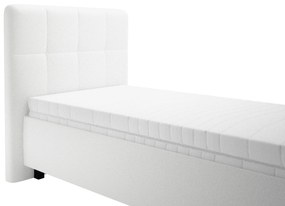 Čalouněná postel Grace 90x200 bílá koženka