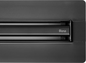 Rea Neox Slim Pro, sprchový odtokový žlab 100cm, černá matná, REA-G2712