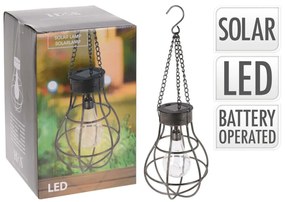 ProGarden Solární lampa kovová s 10 LED diodami - Default Title
