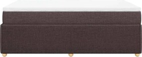 Box spring postel s matrací tmavě hnědá 120x200 cm textil 3285563