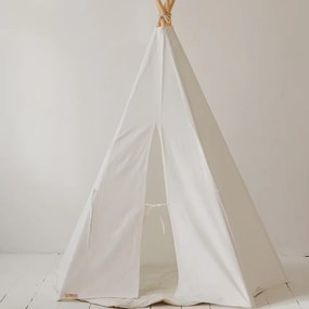 Moi Mili Bílý bavlněný teepee stan s podložkou Navajo 170 x 130 cm