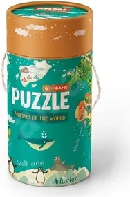 DODO Sada puzzle a her Světová zvířata / 40 dílků / od 3 let