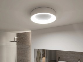 Paulmann 71095 Casca, koupelnové stropní svítidlo LED 23W White Switch, matný chrom, průměr 40cm, IP44