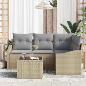 Set pohovek 5 ks Béžová polyratan 3346710