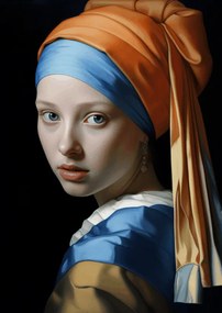 Dívka s perlou 3 inspirace Jan Vermeer