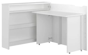 Pracovní stůl Concept Work CW-01, Barva: bílá / bílý lesk, Strana: levá