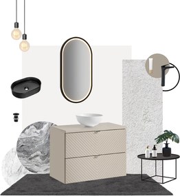 Comad Koupelnová skříňka pod umyvadlo Viva Cashmere 80 kašmír
