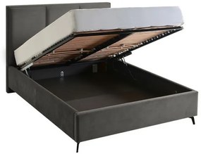 Čalouněná postel s matrací CESTO 160 - šedá