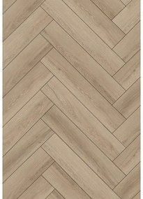 Mexen Palmdale Vinylové panely rybí kost 635 x 127 mm SPC 6,5 mm, podklad IPEX 1,5 mm, 4 V-spára, Dub